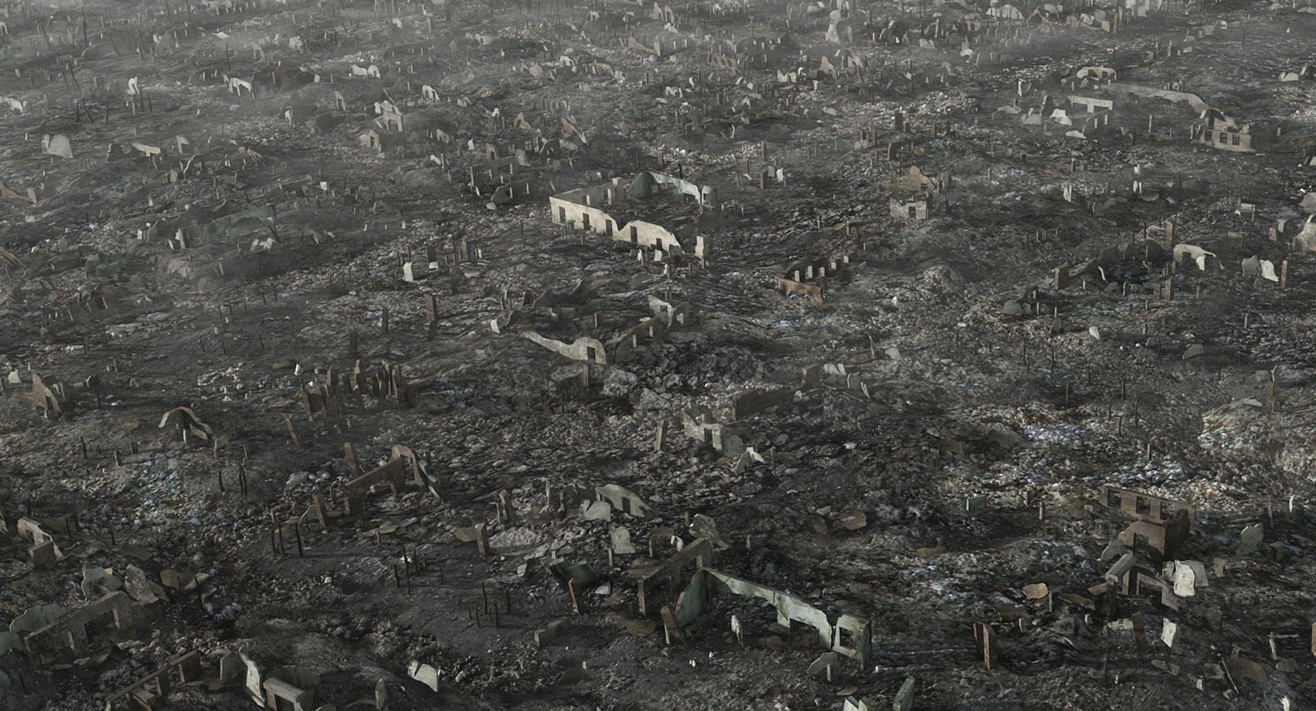 3d Ruined City - Fallout