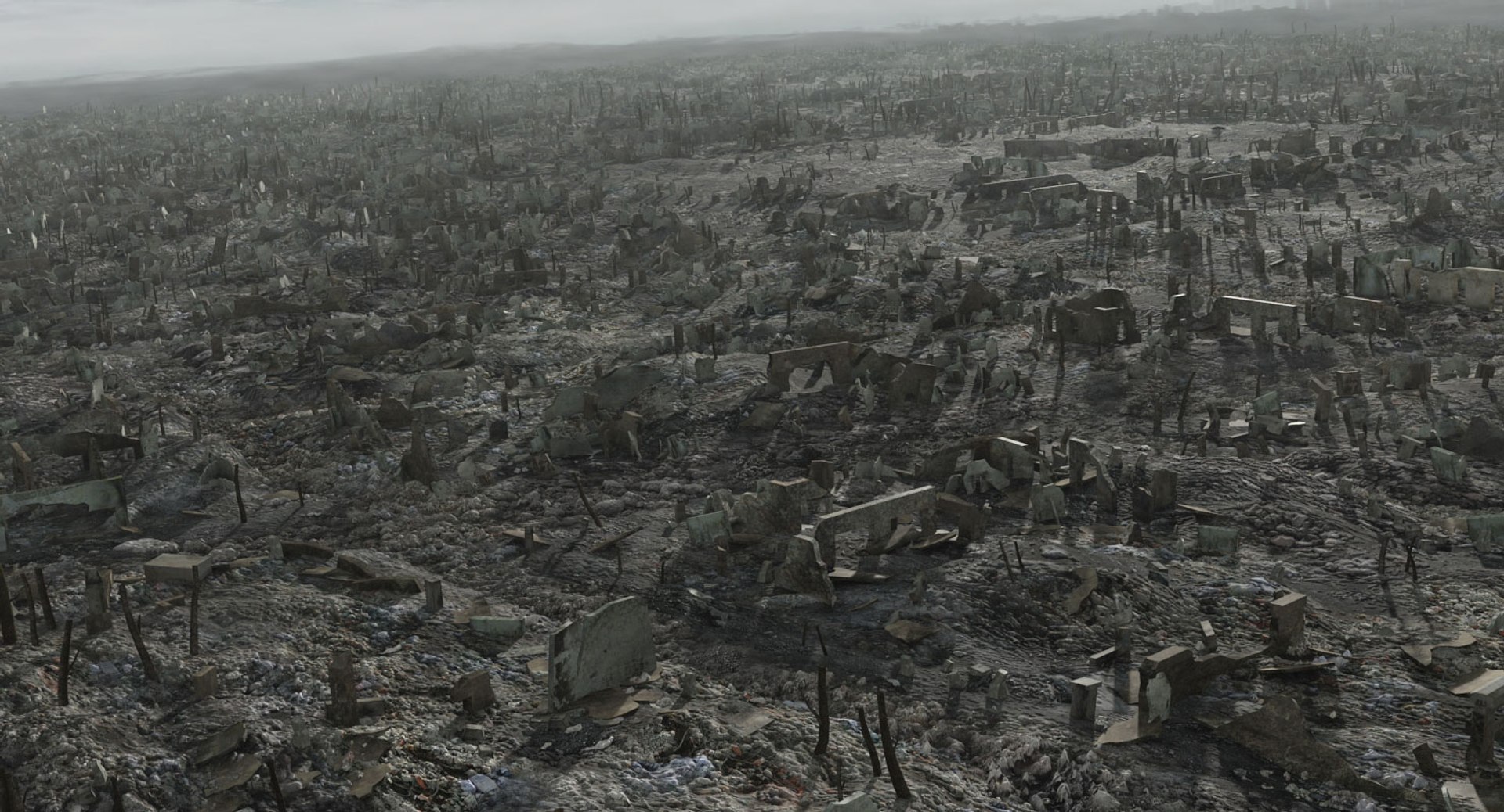 3d Ruined City - Fallout