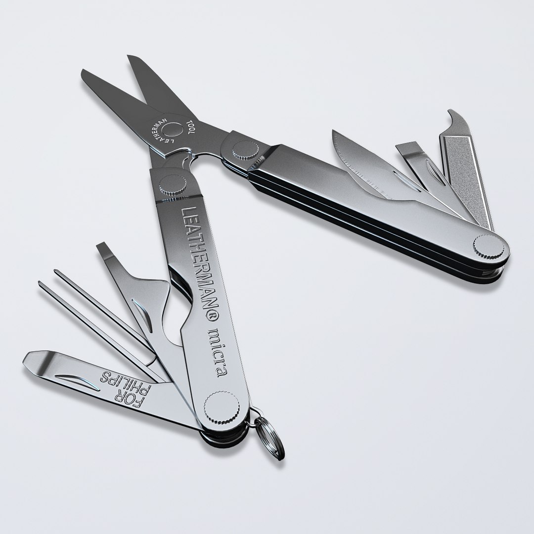 Multi-tool Pocket Knife Multi 3d Model