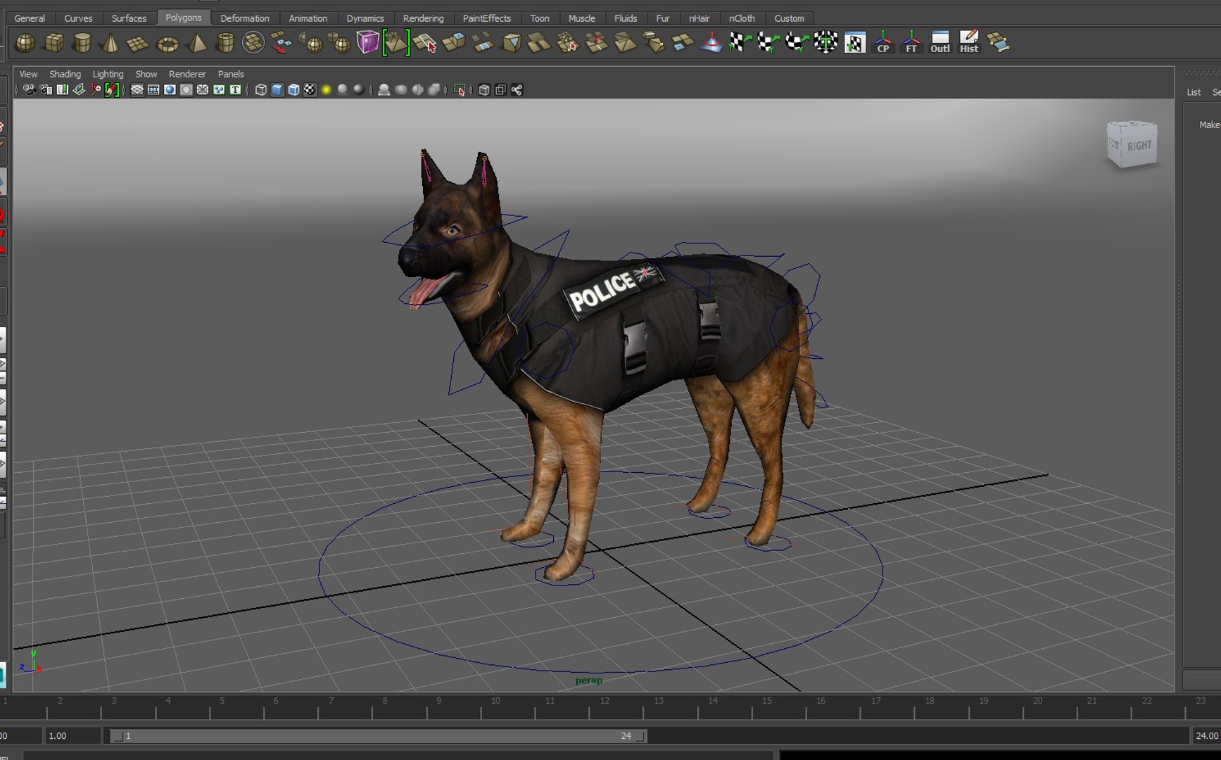 German Shepherd Dog Rigged 3D Model - TurboSquid 1195482
