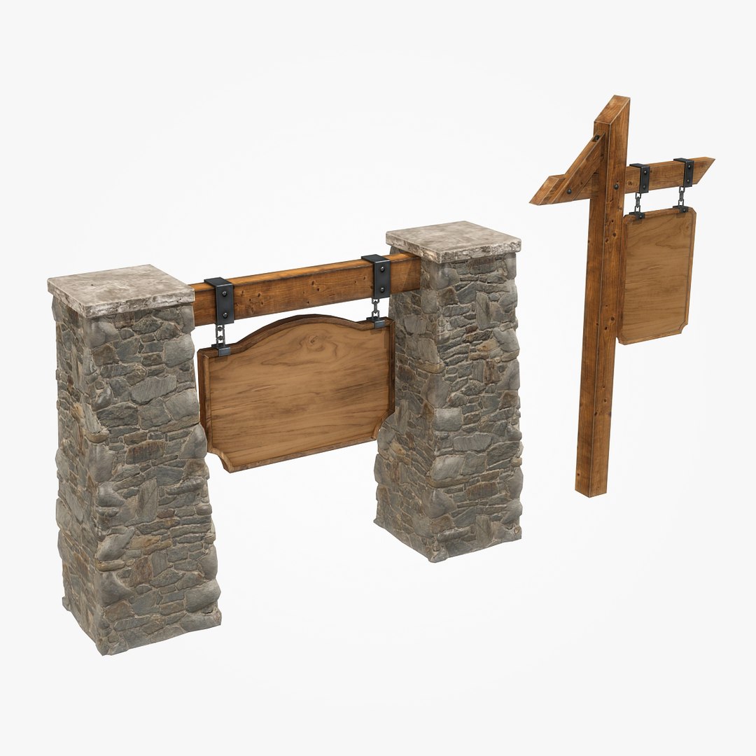 3D national park signs - TurboSquid 1247135