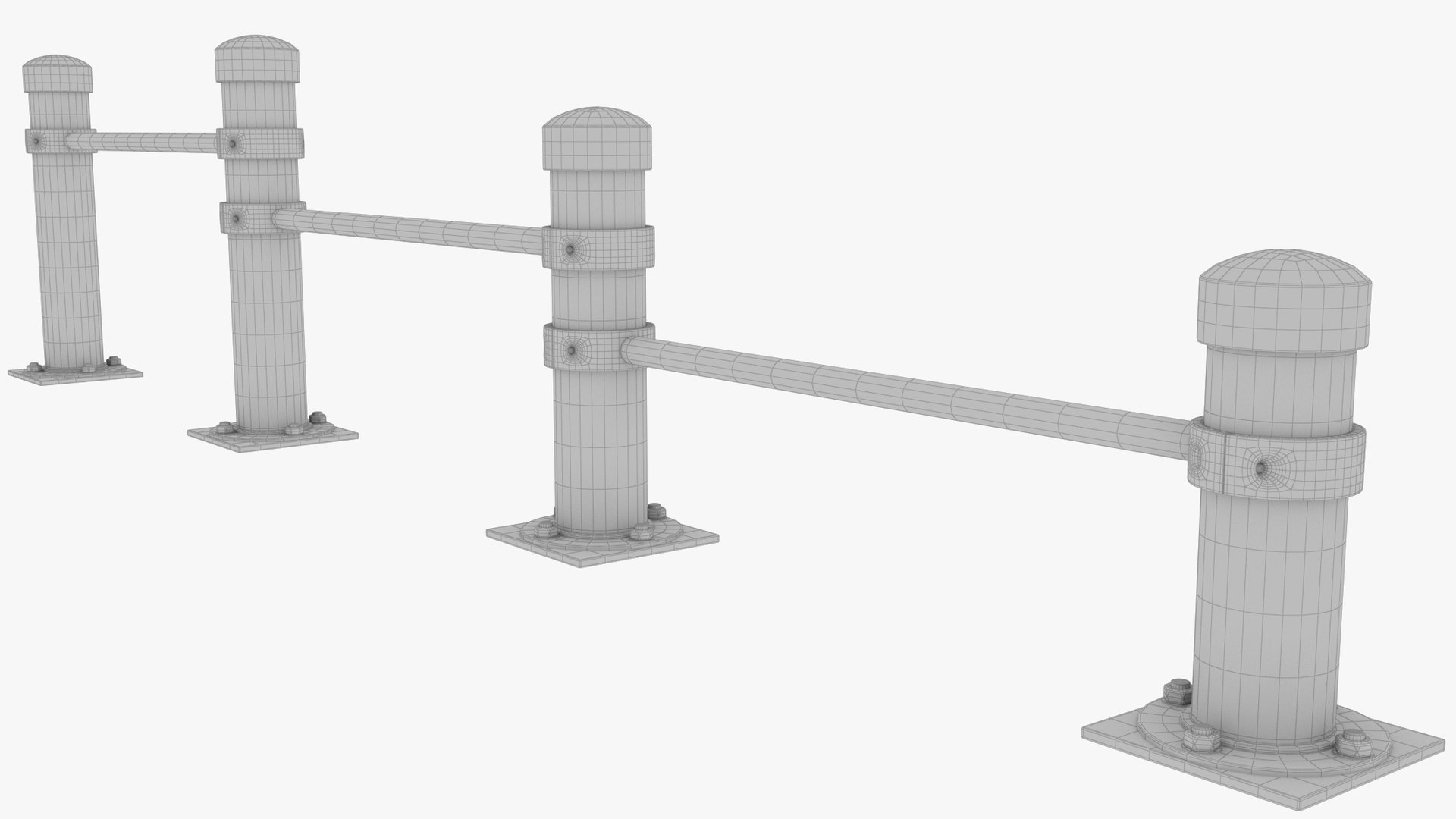 3D Push Up Bars Workout Equipment Model - TurboSquid 2085304