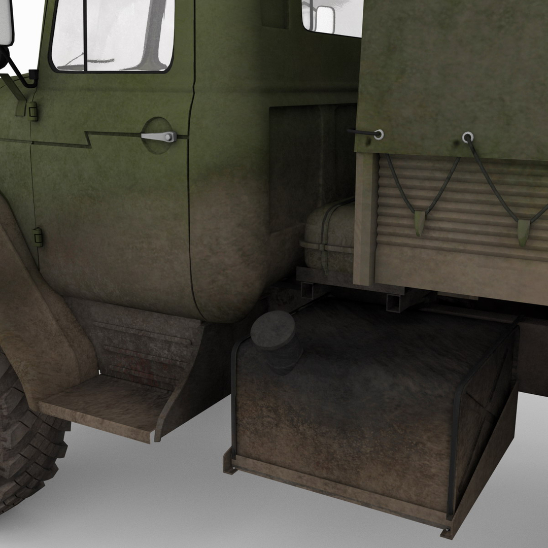 3ds max russian army 6x6 truck