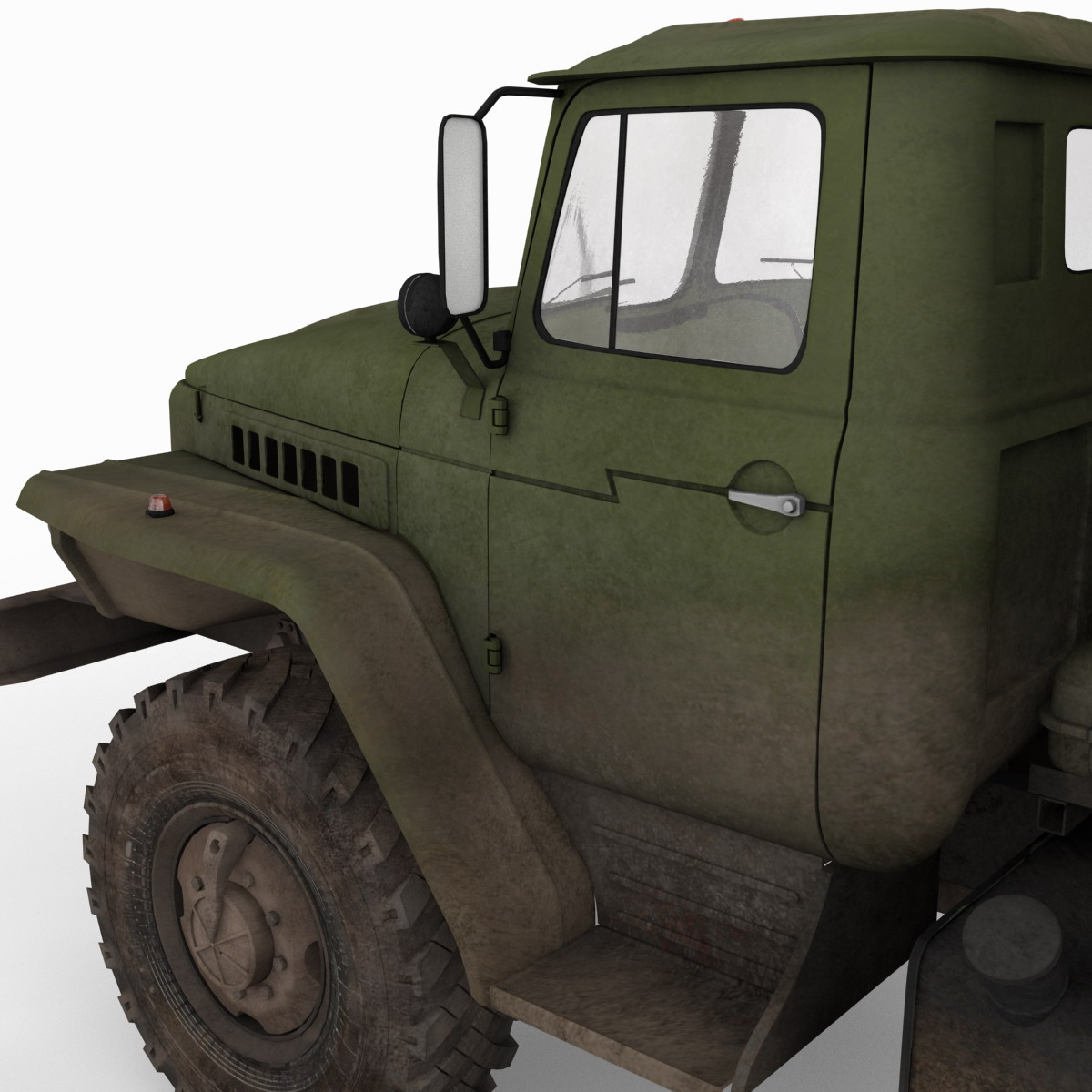 3ds max russian army 6x6 truck