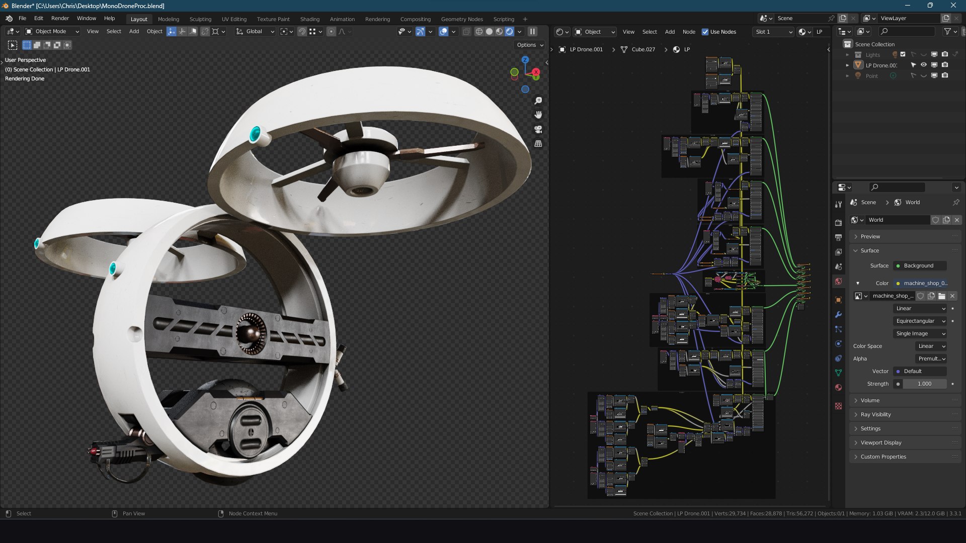 MonoDrone 3D Model - TurboSquid 2128694