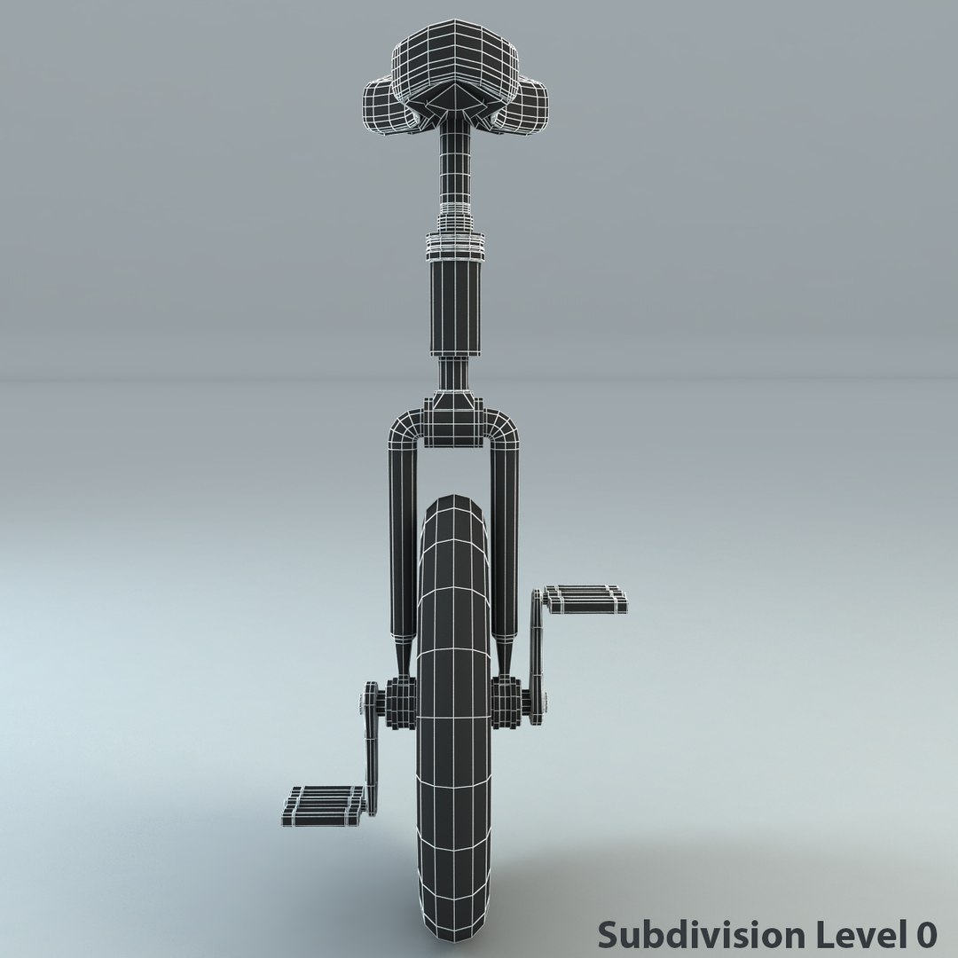 Unicycle 3D Model - TurboSquid 1211909