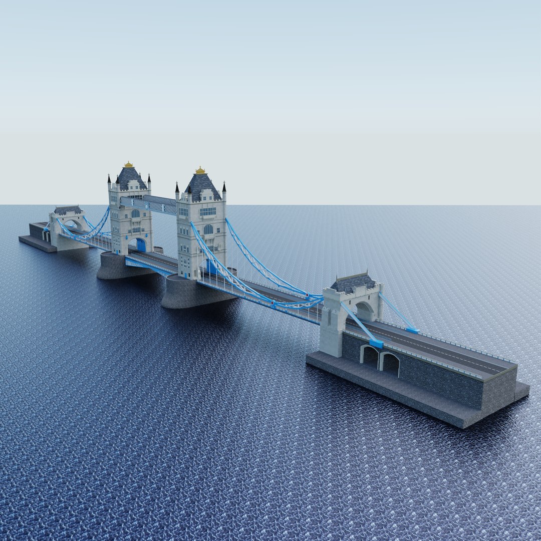 London Tower Bridge Model - TurboSquid 1532770