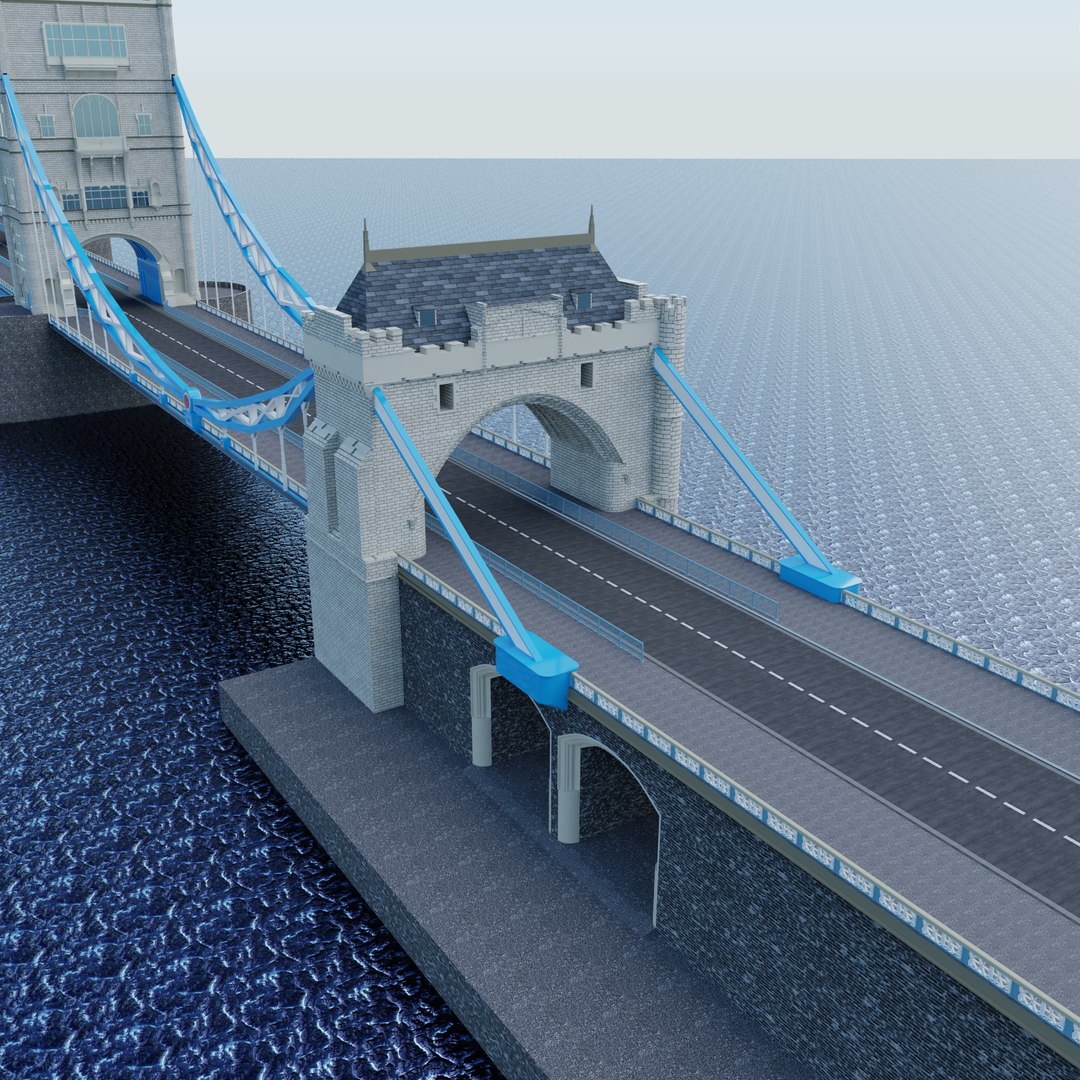 London Tower Bridge Model - TurboSquid 1532770