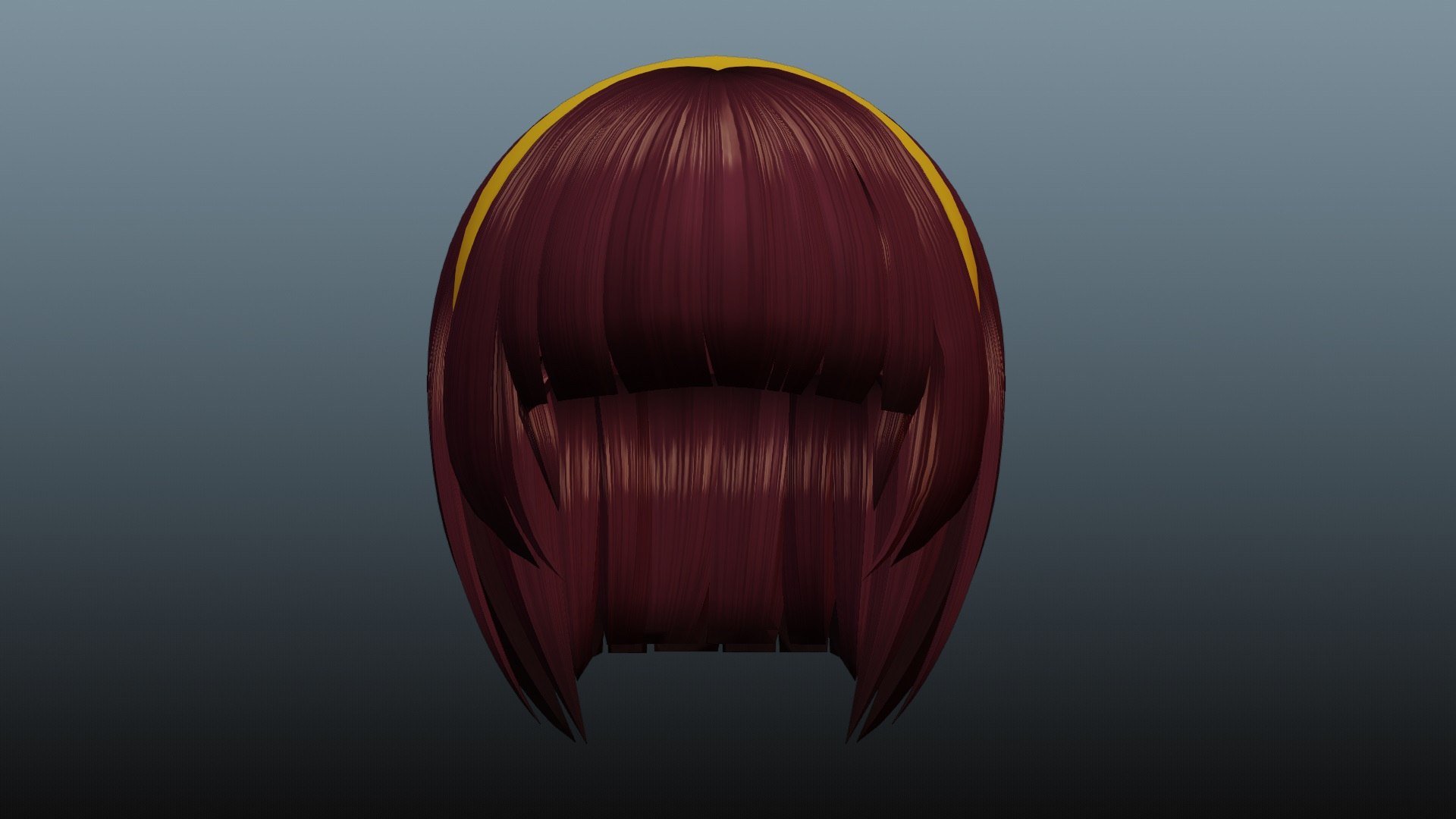 Six Color Female Hair 3D Model - TurboSquid 2072978