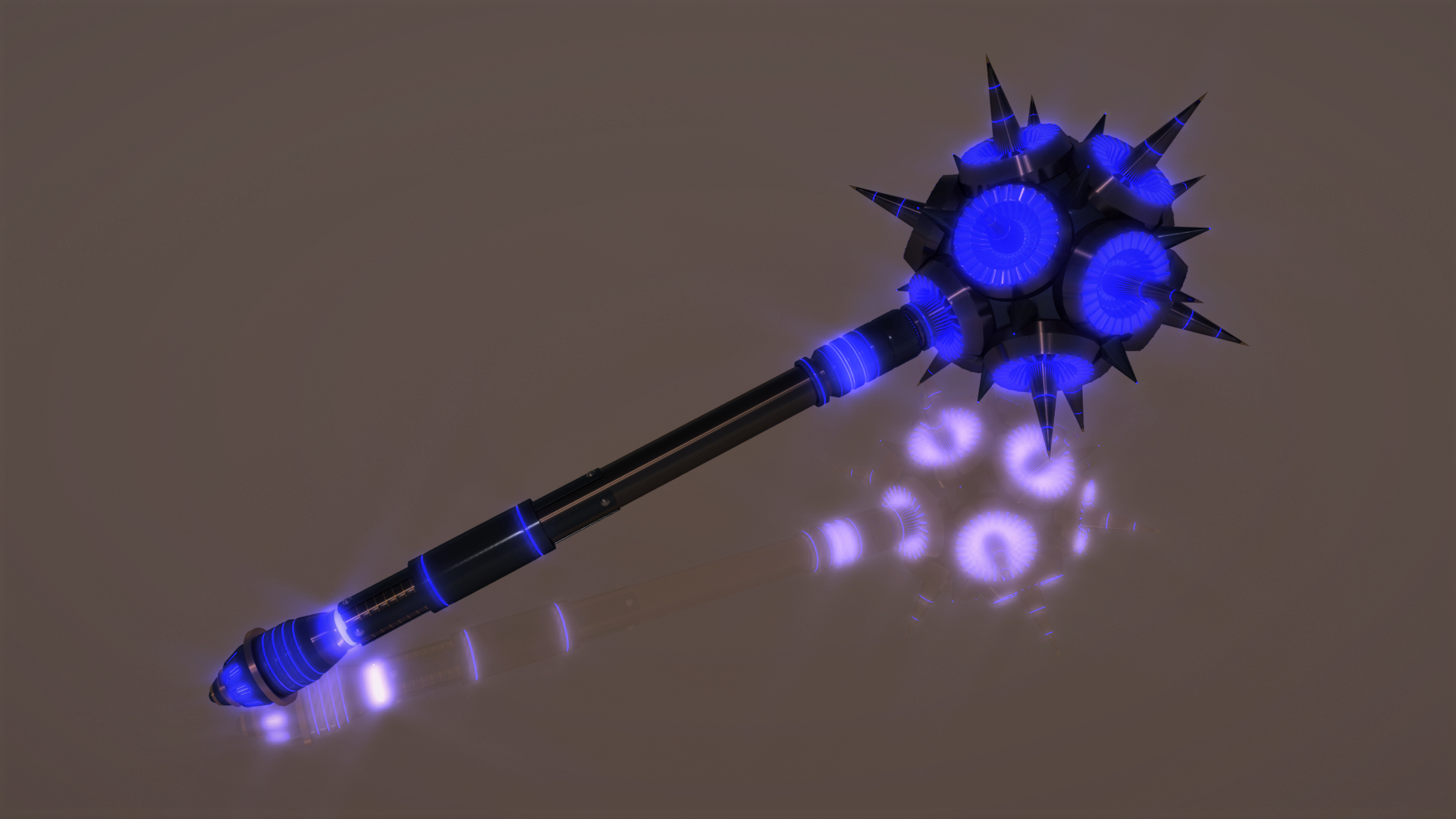 SciFi Spiked Club V2 3D-Modell - TurboSquid 1815520