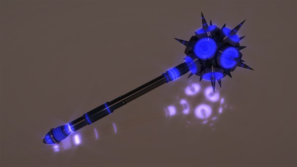 3D SciFi Spiked Club V2 - TurboSquid 1815520