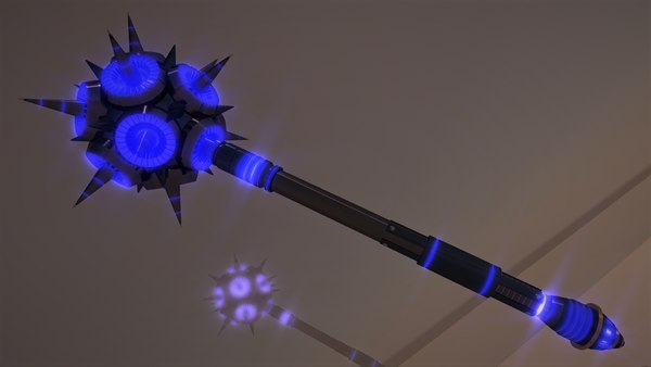 3D SciFi Spiked Club V2 - TurboSquid 1815520