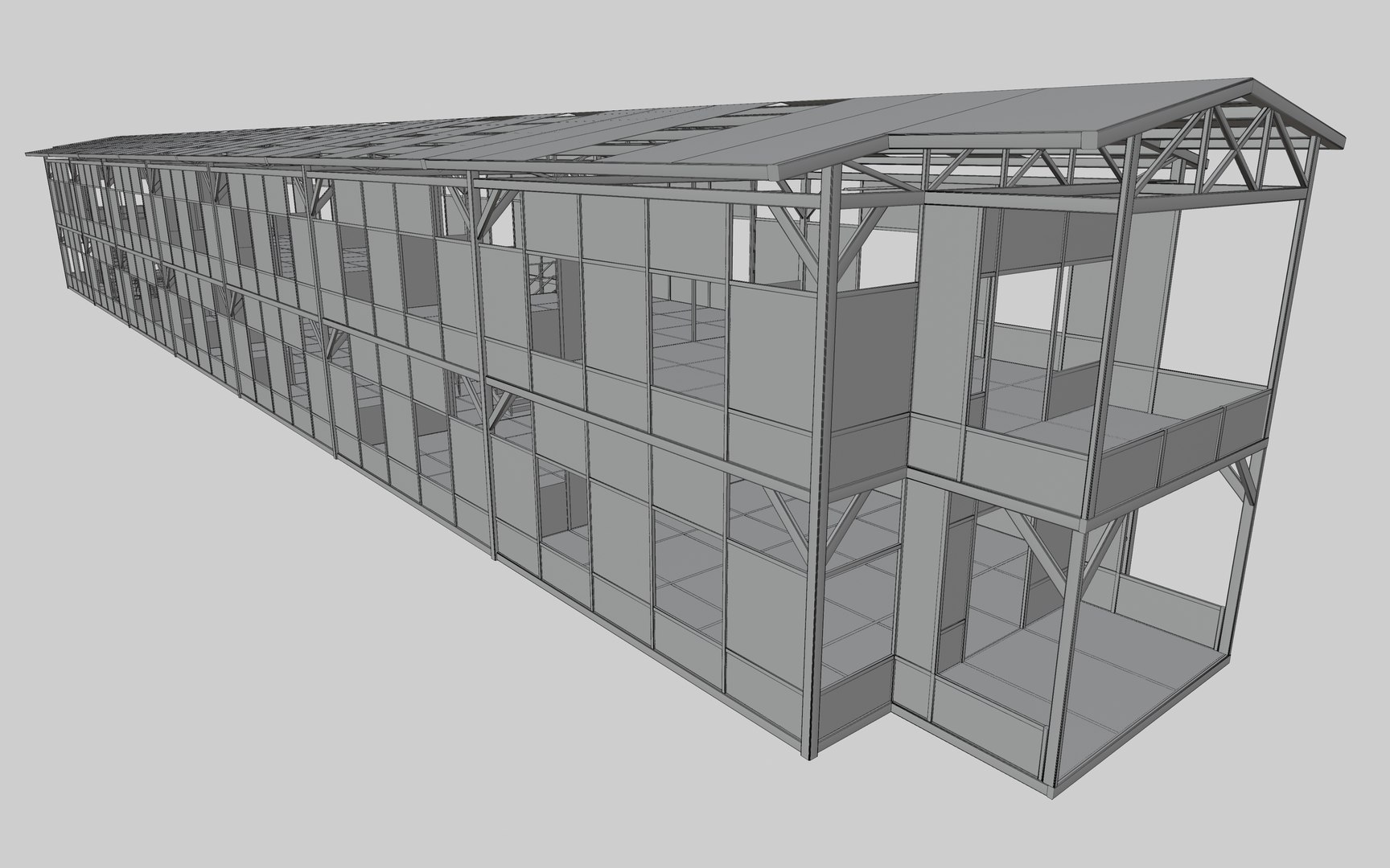 3D Model Rusty Metal Steel Construction Building - TurboSquid 1920261