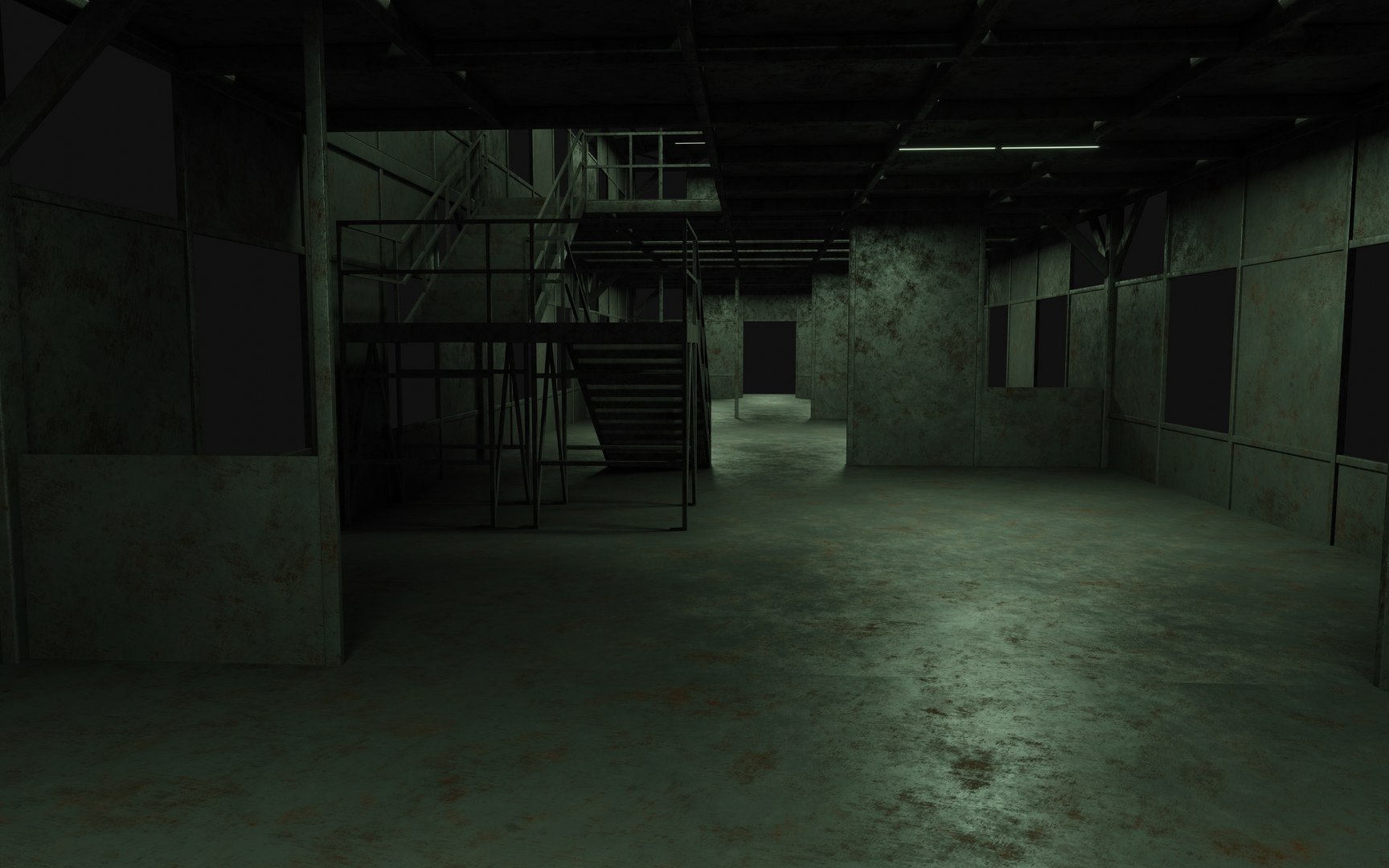 3D Model Rusty Metal Steel Construction Building - TurboSquid 1920261