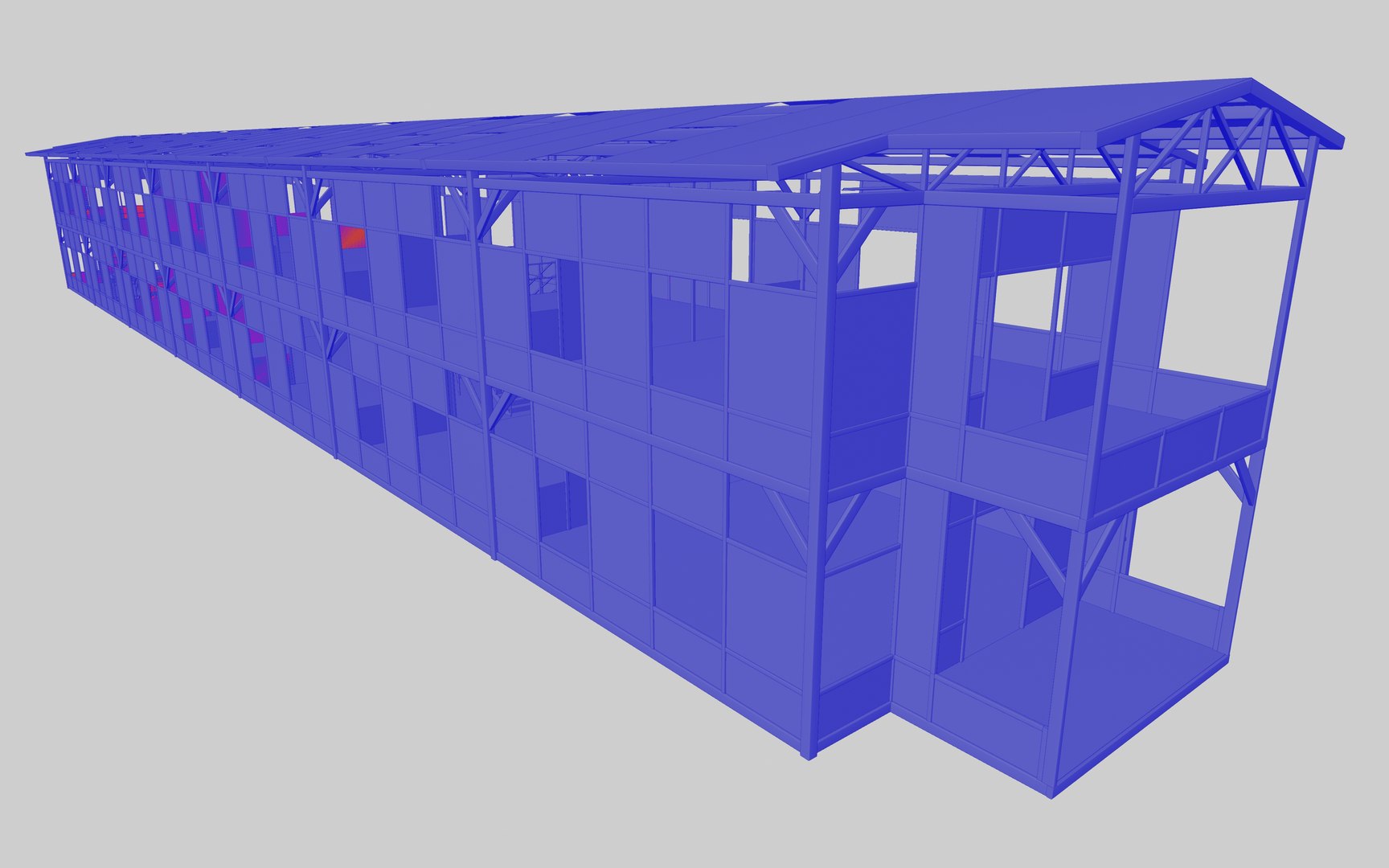 3D Model Rusty Metal Steel Construction Building - TurboSquid 1920261