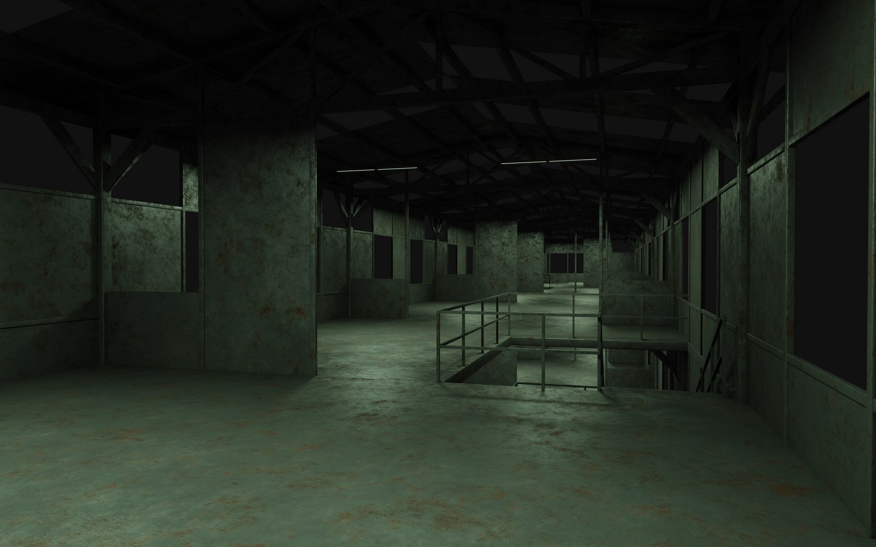 3D Model Rusty Metal Steel Construction Building - TurboSquid 1920261