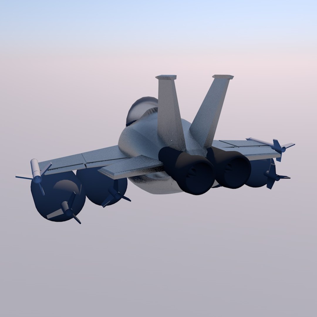 3ds low-poly f-15