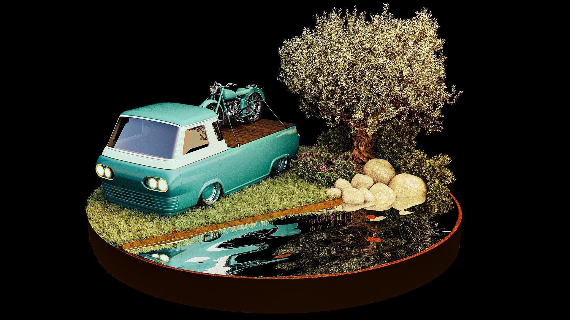 Cartoon Scene Modeling Model - TurboSquid 2015839