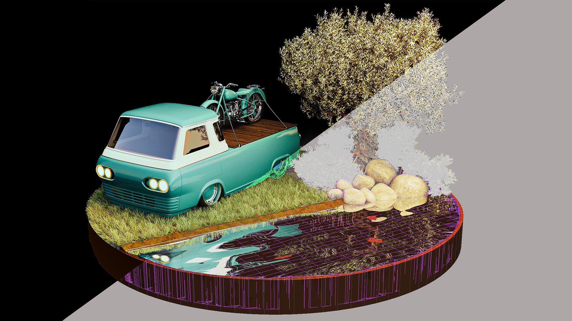 Cartoon Scene Modeling Model - TurboSquid 2015839