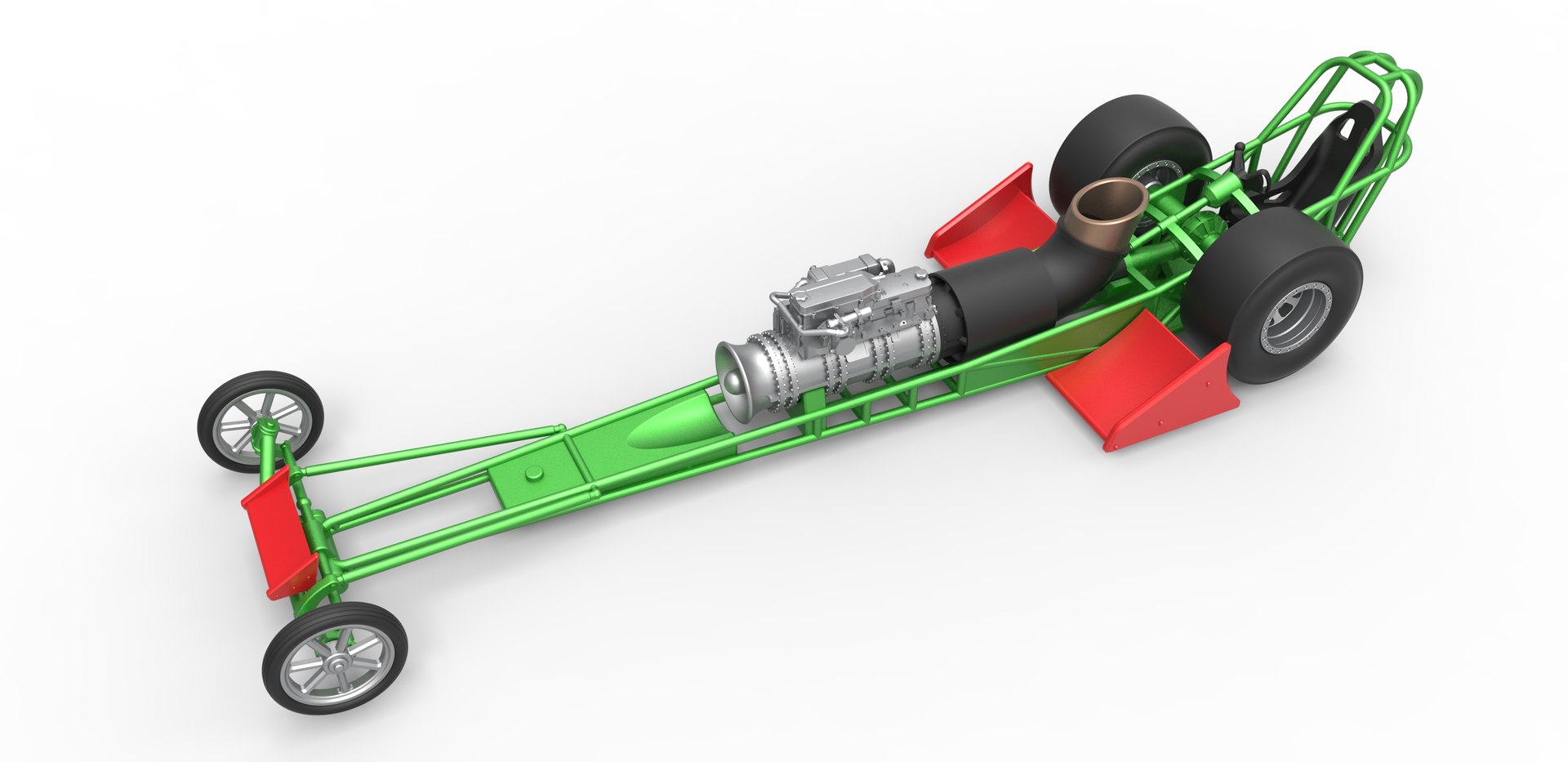 Diecast Front engine jet dragster Scale 1 to 25 3D model - TurboSquid ...