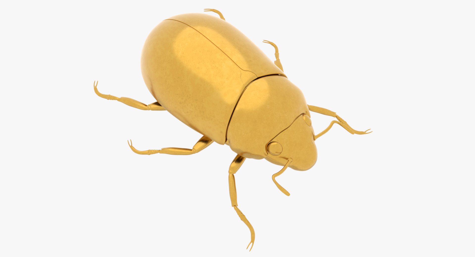 Gold Scarab Beetle 3D Model - TurboSquid 1286857