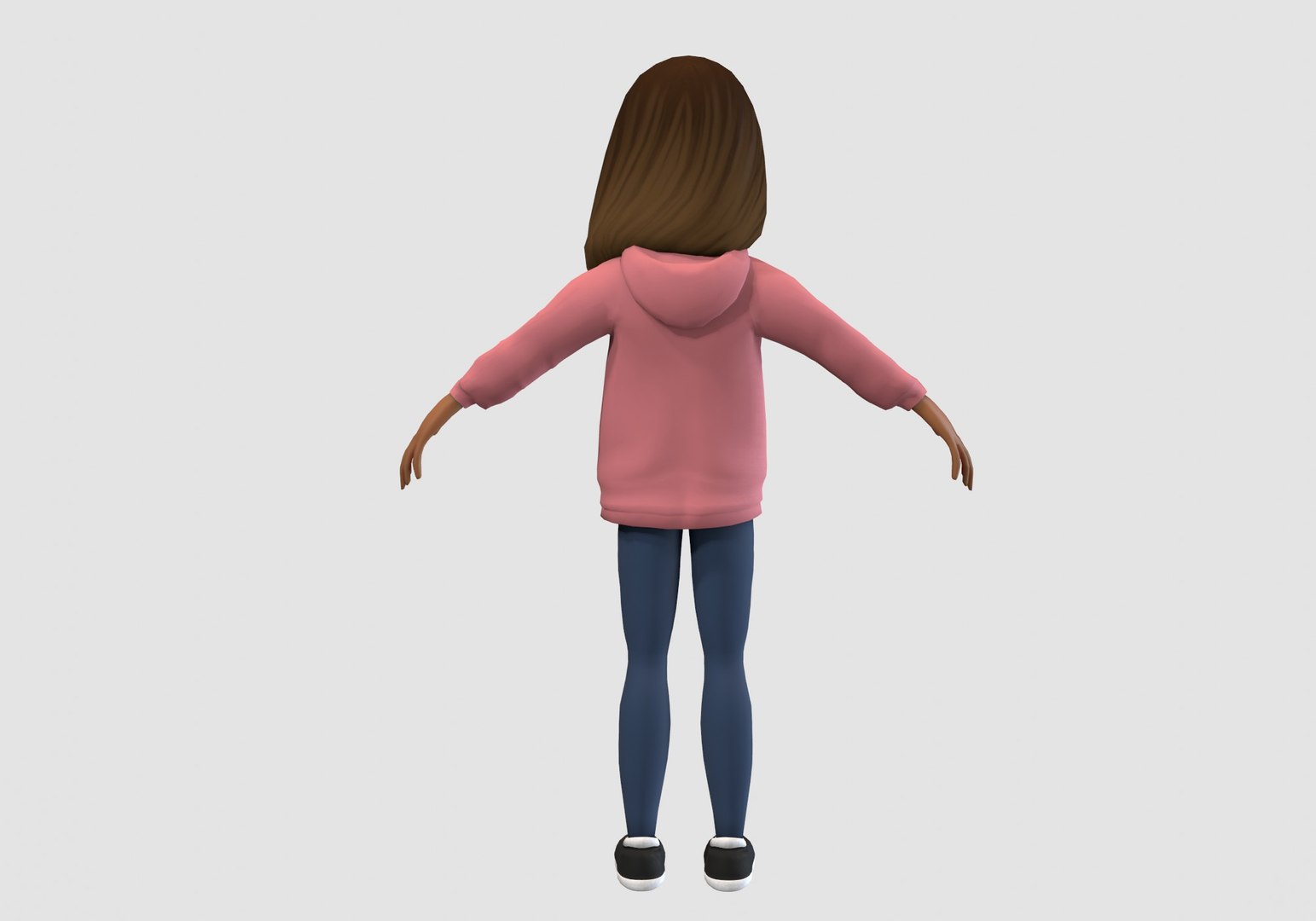 3D Cute Cartoon Girl Model - TurboSquid 1910318