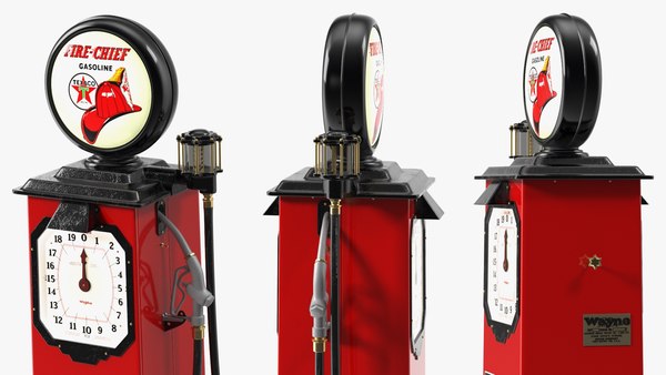 modelo 3d Colección de bombas de gas retro - TurboSquid 2202088