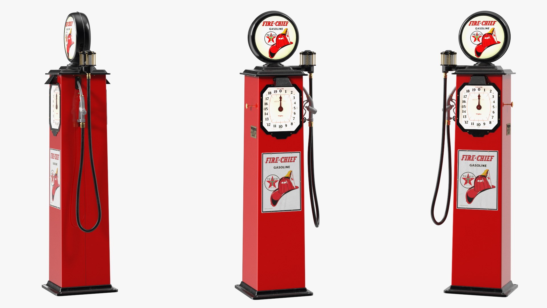 3D Retro Gas Pumps Collection - TurboSquid 2202088