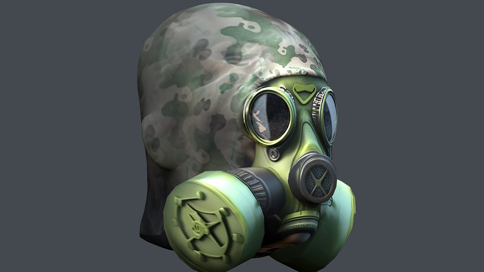 3D Gas mask helmet military combat soldier armor scifi fantasy 3D model ...