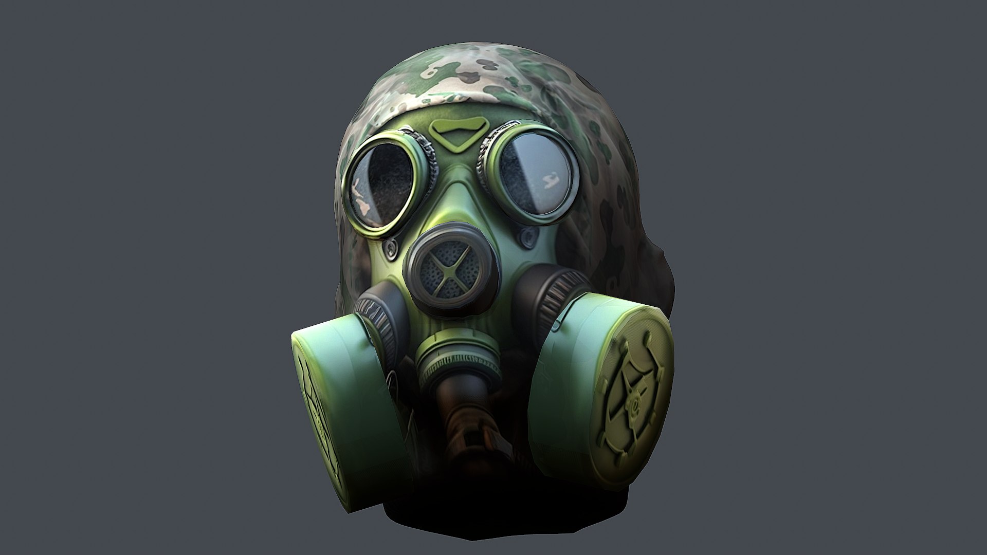 3D Gas mask helmet military combat soldier armor scifi fantasy 3D model ...