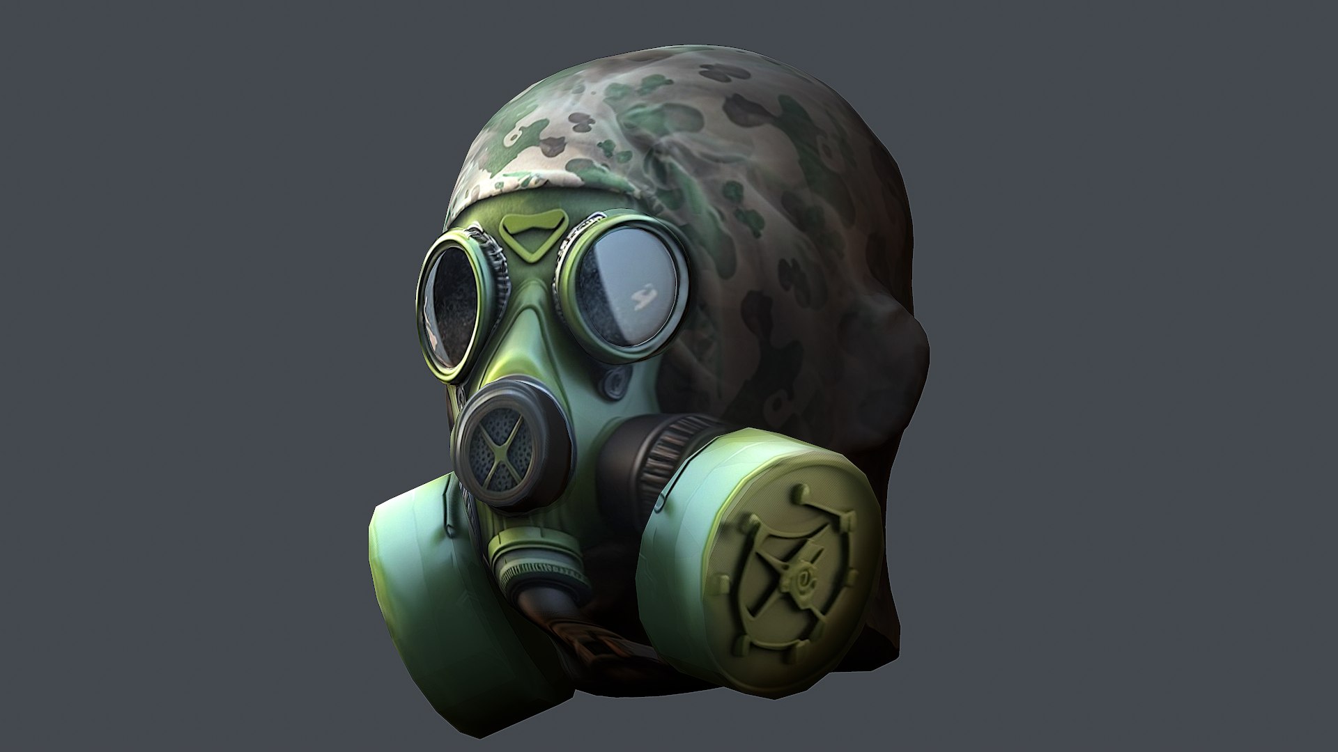 3D Gas mask helmet military combat soldier armor scifi fantasy 3D model ...