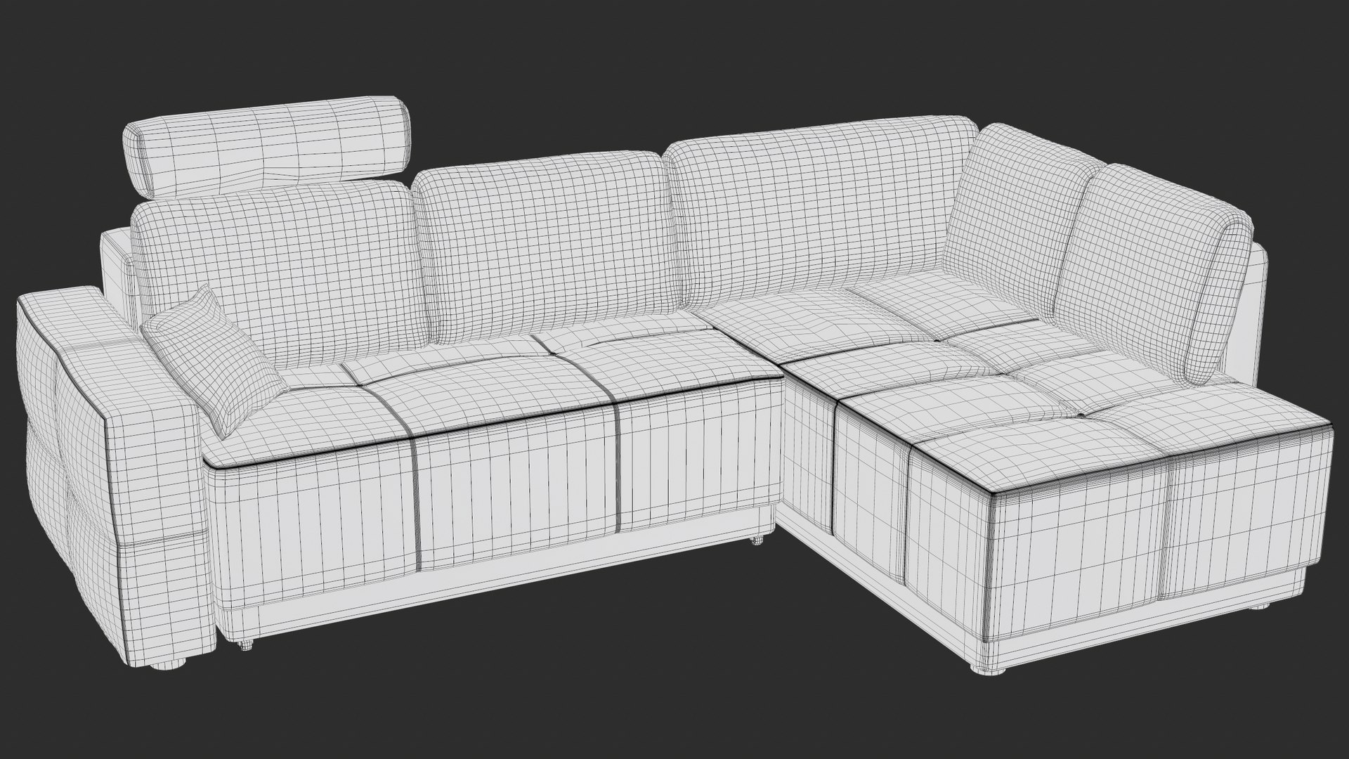 3D model Ikea Sofa Grey PBR - TurboSquid 2080239
