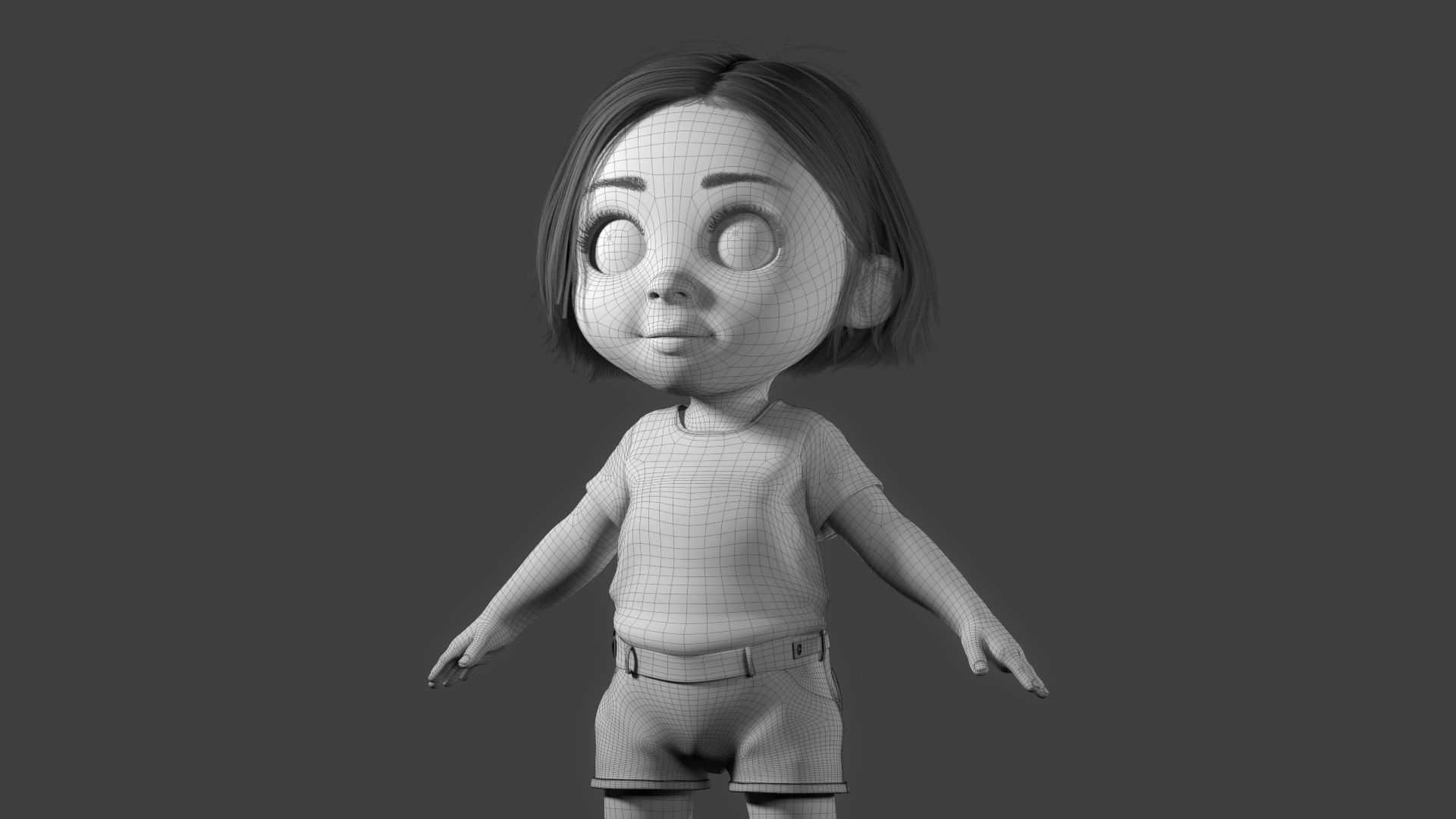 Cartoon girls with binding model - TurboSquid 1872733