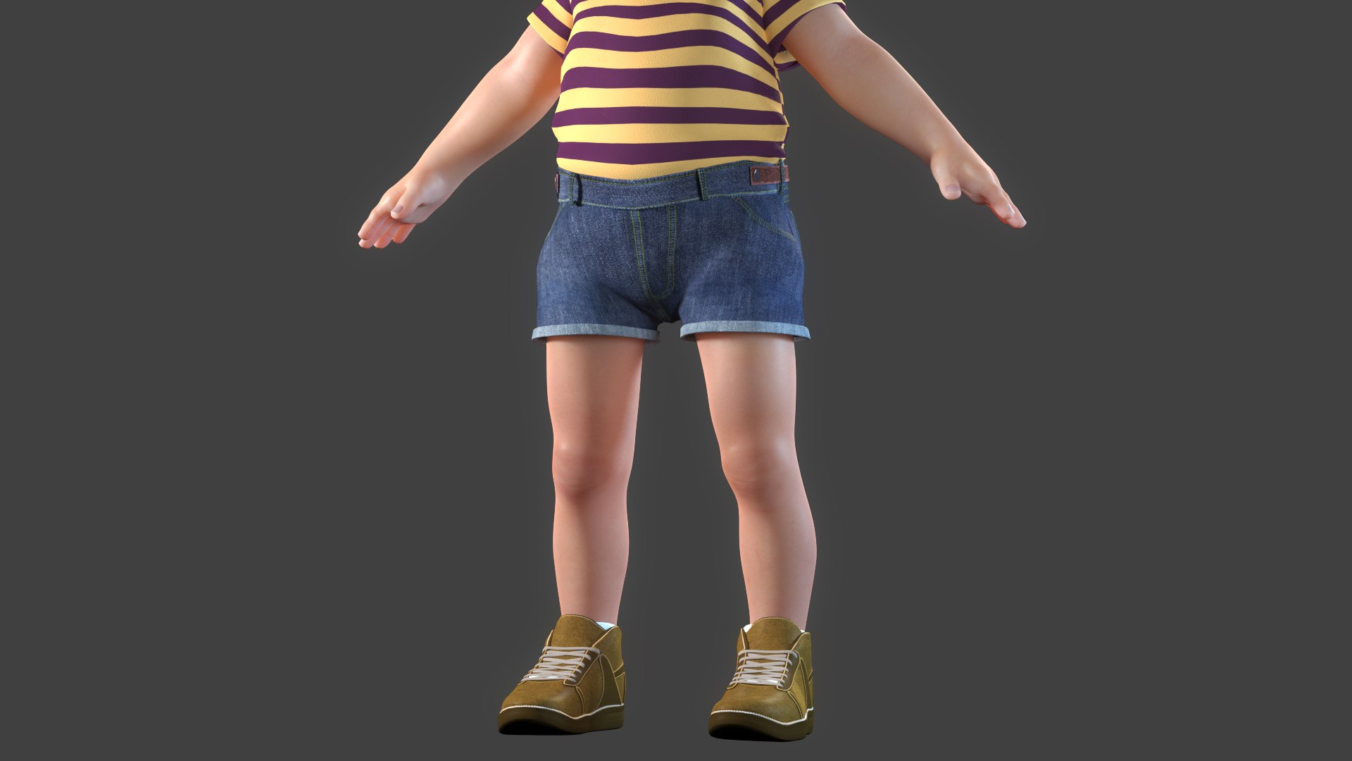 Cartoon girls with binding model - TurboSquid 1872733