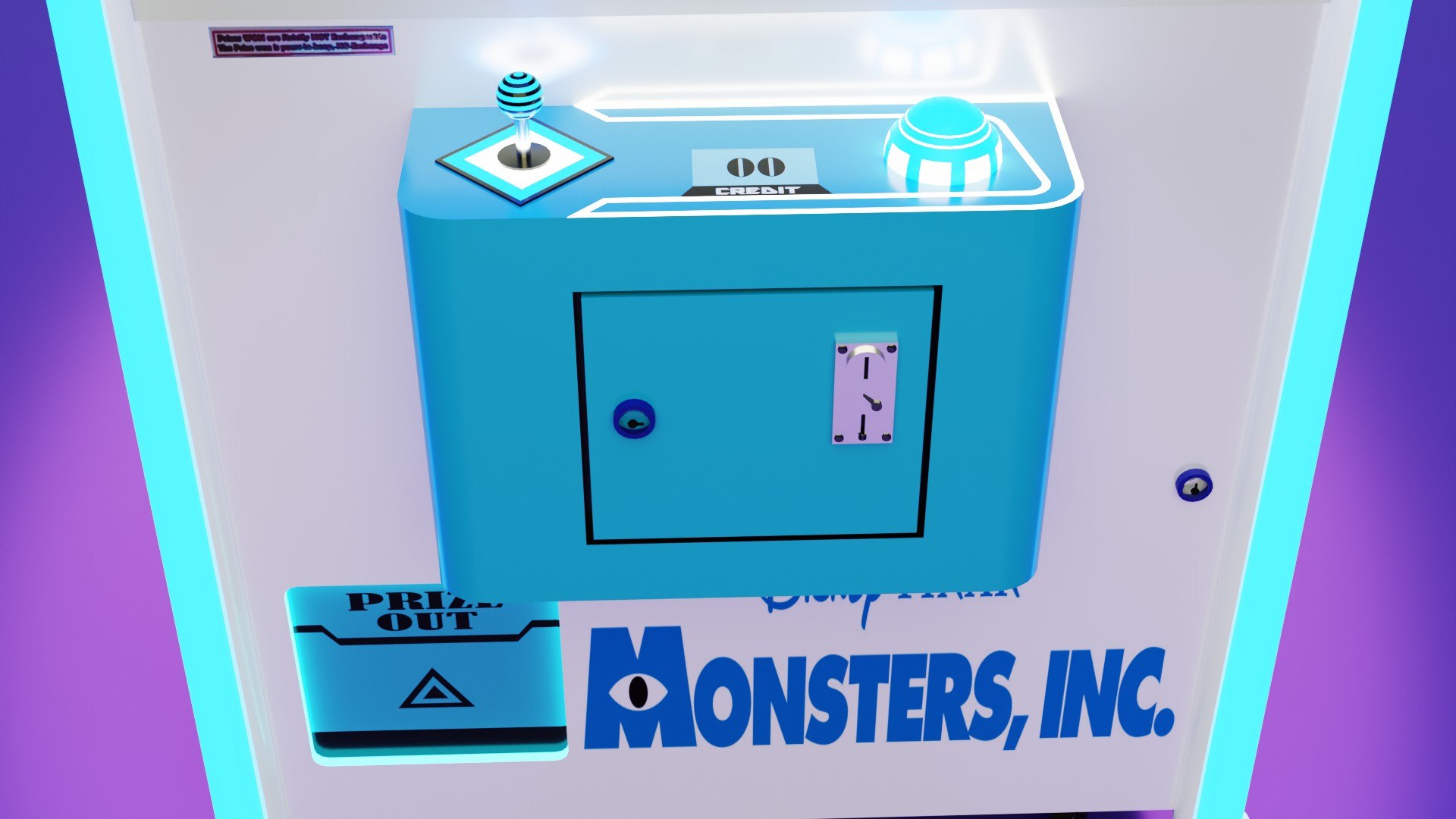Monsters Inc Claw Machine 3D - TurboSquid 2118508