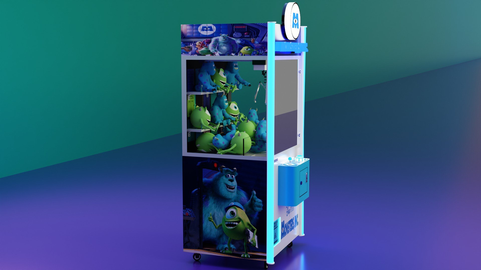 Monsters Inc Claw Machine 3D - TurboSquid 2118508