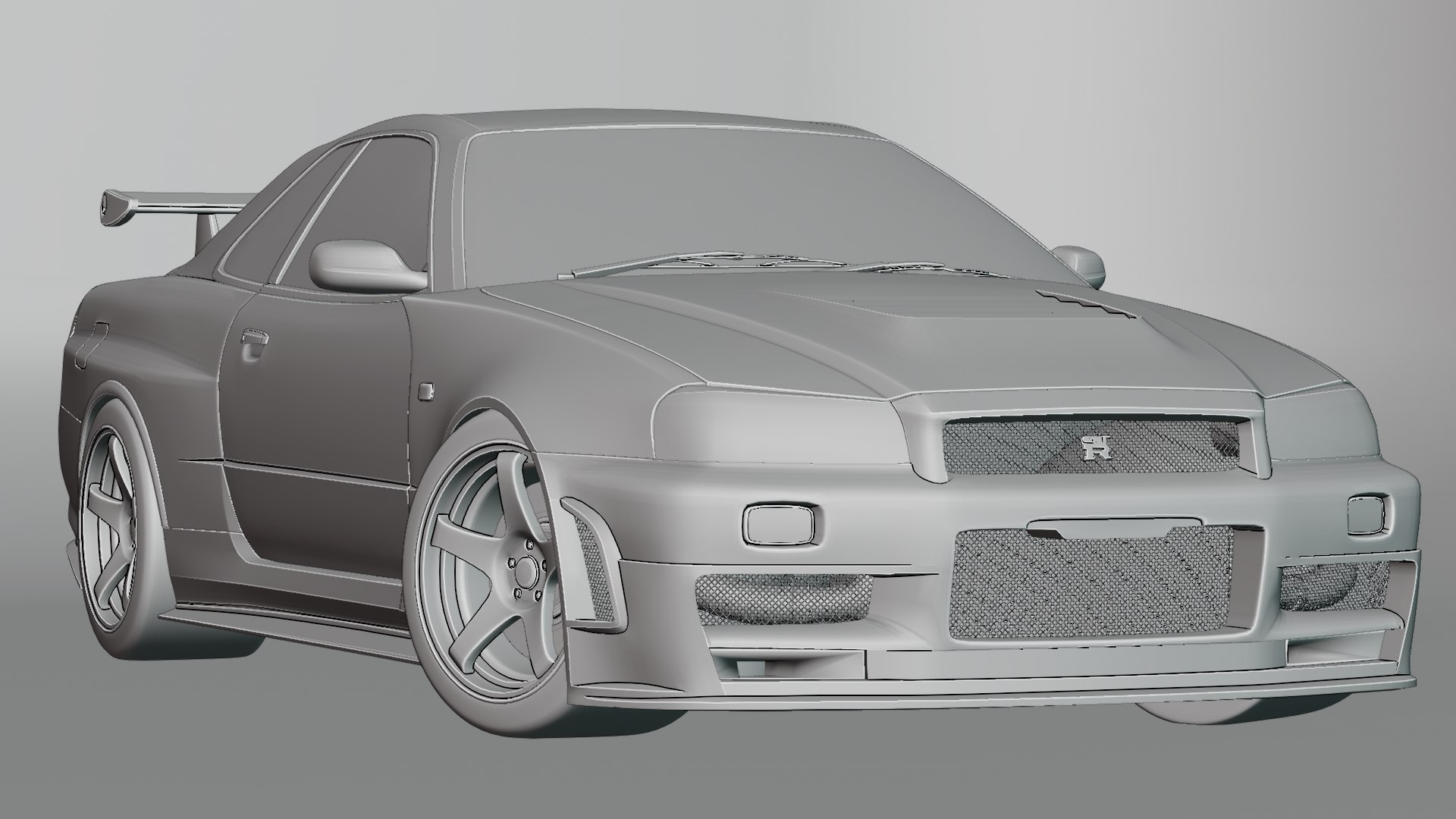 3D GTR R34 - TurboSquid 2027123