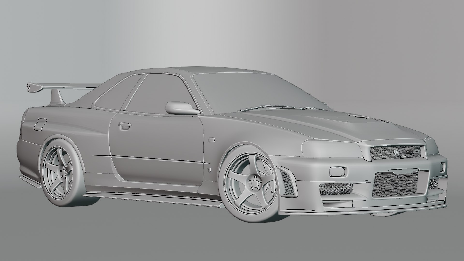 3D GTR R34 - TurboSquid 2027123