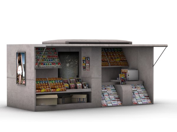 mini market machine 3d model