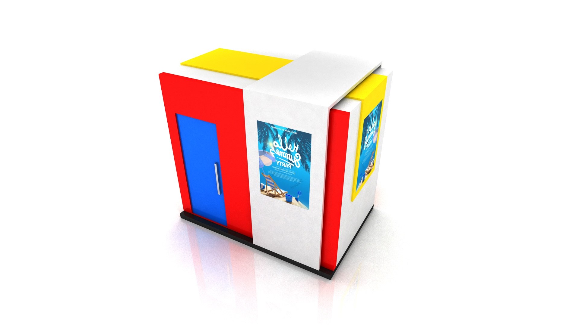 3D Summer Beach Kiosk - TurboSquid 2067432