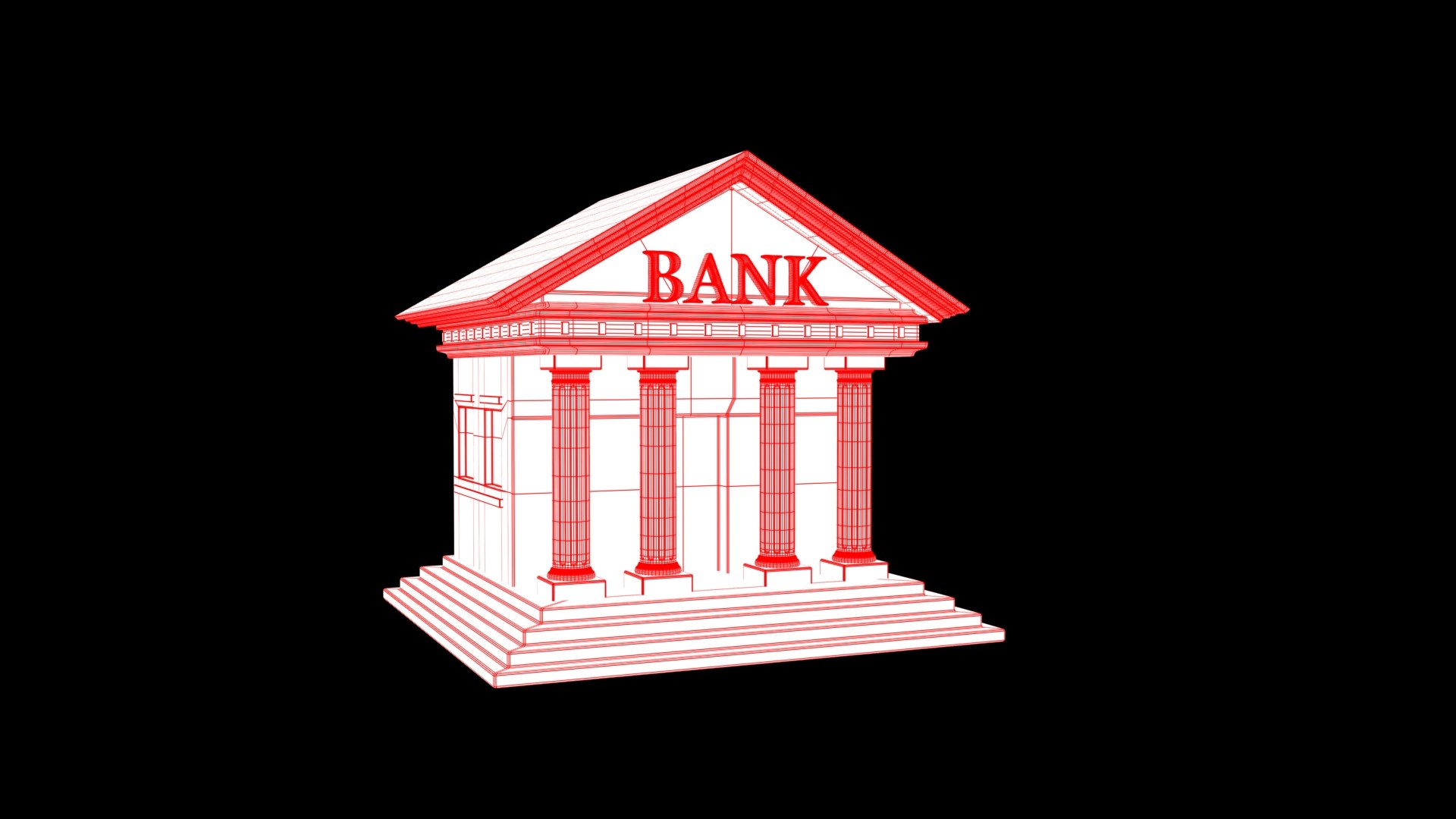 Bank 3D Model - TurboSquid 2305439