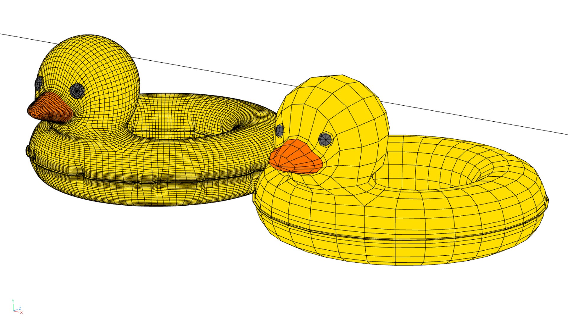 3D Duck Pool Float Inflatable Toy Swimming Tube Model - TurboSquid 1757788