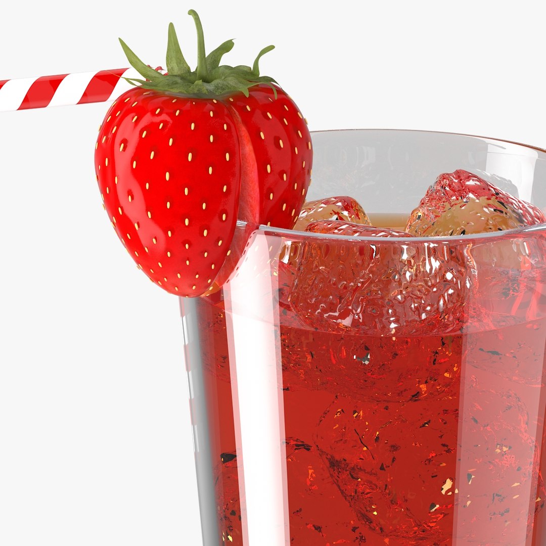 Red Cocktail 3d Model
