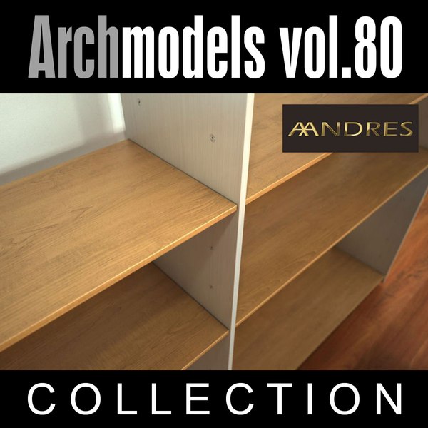 3d model archmodels 80 shelf vol