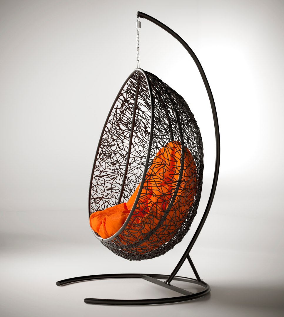 3D swing cocoon hanging rotan - TurboSquid 1374861