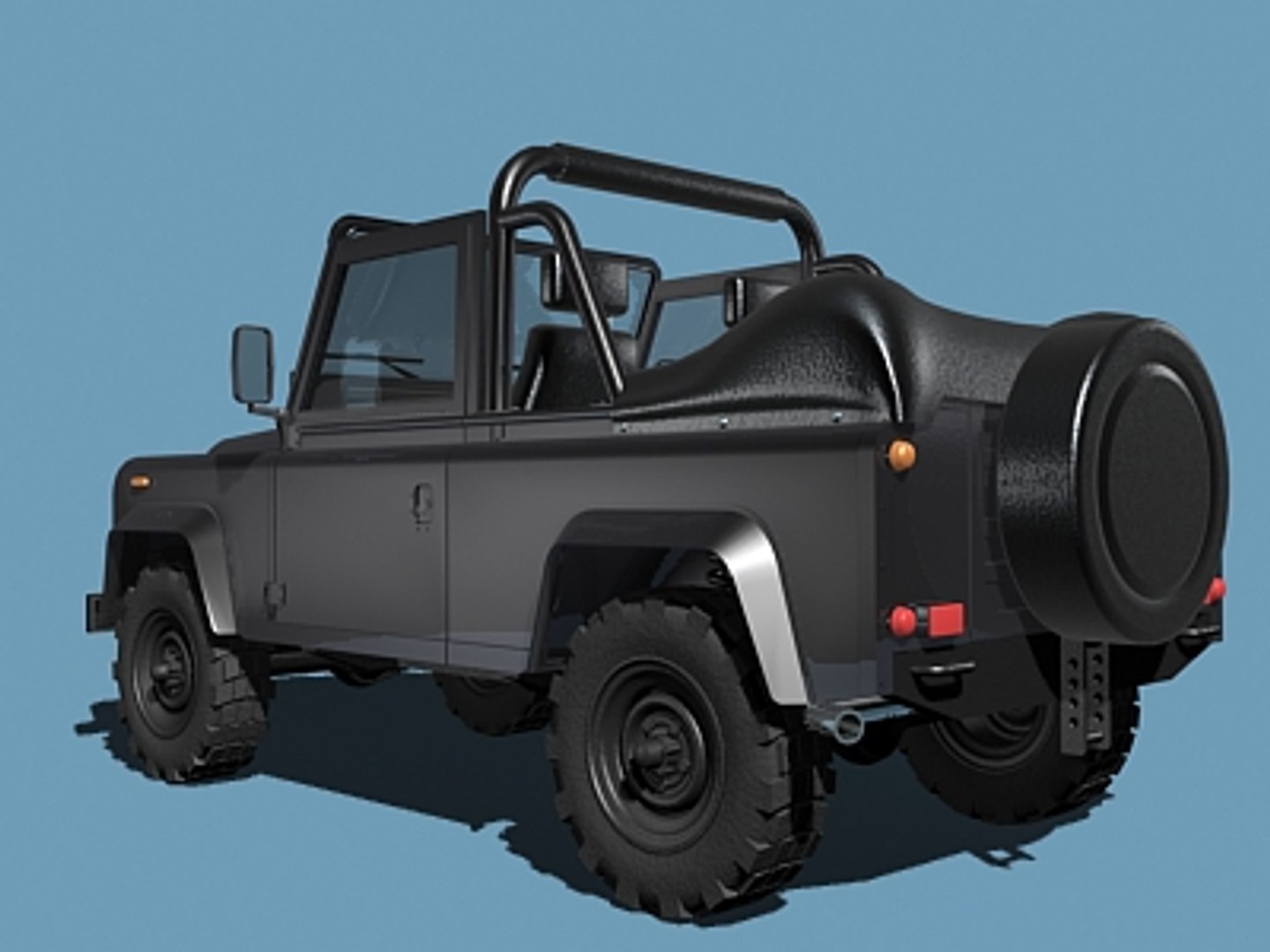 Defender Cabrio 3d Model