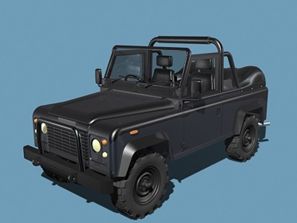 defender cabrio 3d model