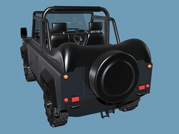 defender cabrio 3d model