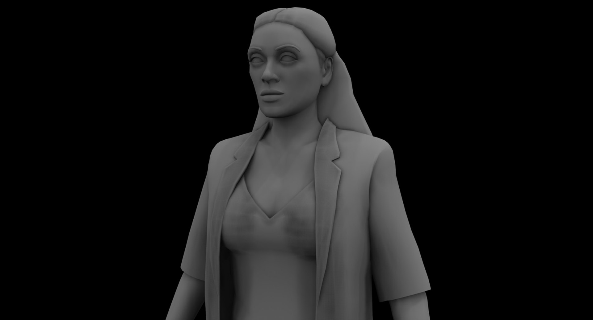 3D Coat Shot Girl Model - TurboSquid 1517933