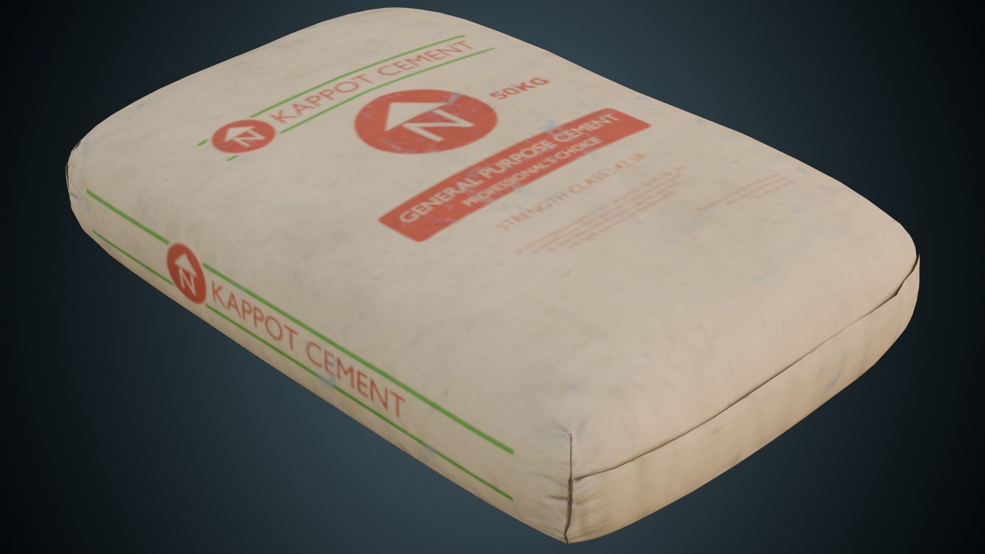 3D Model Cement Bag 1B - TurboSquid 2251563
